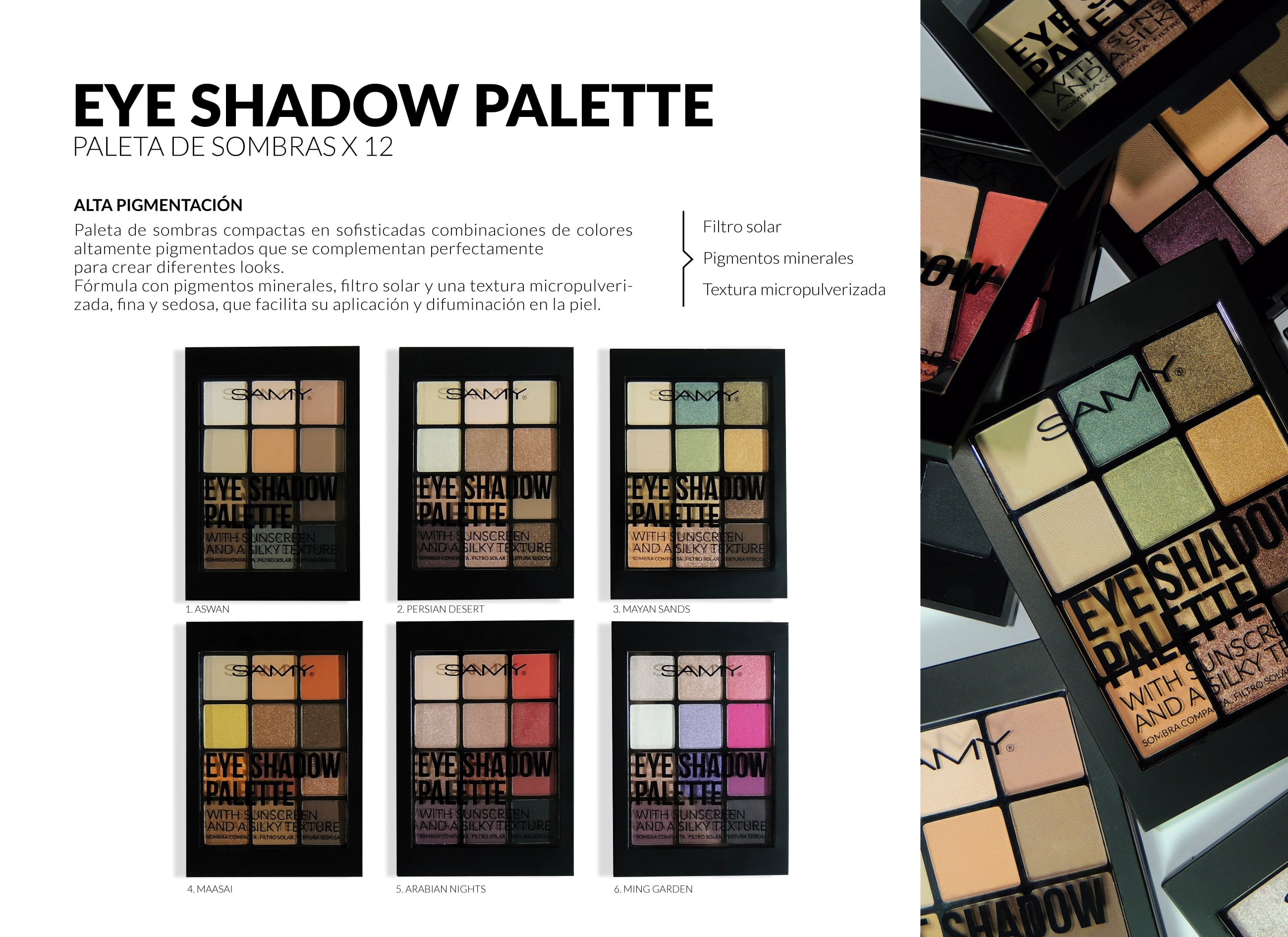 Paleta de Sombras Samy Persian Desert #2 | Deprati Tienda Online